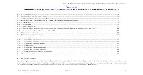 Tema 1 Producción Y Transformación De Las Distintas Formas Pdf