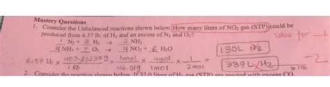 Solved Consider The Unbalanced Reactions Shown Below How