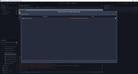 Godot Fix Dependency On Material Refuses To Replace Old Material With New Renamed One · Issue