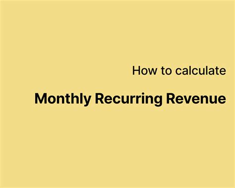 How Do You Calculate Monthly Recurring Revenue MRR Weld Blog