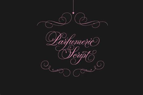 parfumerie script font youworkforthem