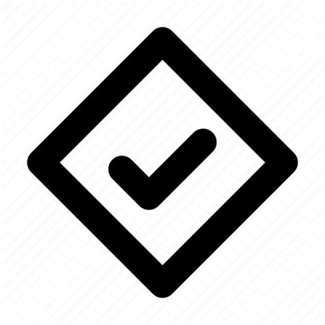 Check Rhombus Icon Download On Iconfinder On Iconfinder