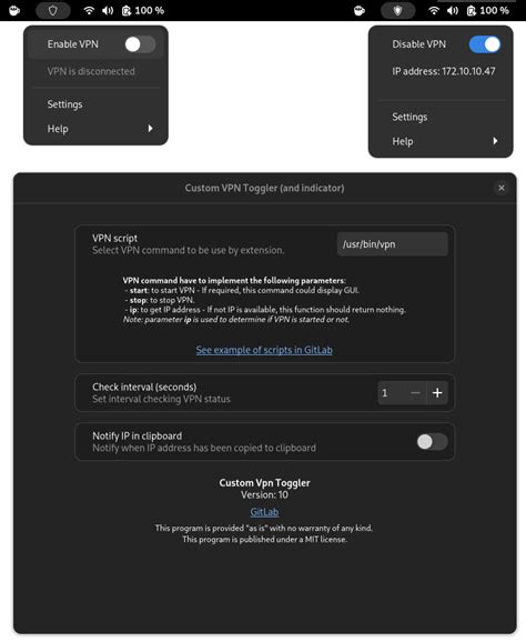 Review Custom Vpn Toggler And Indicator Version 7 Gnome Shell