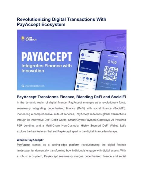 ppt revolutionizing digital transactions with payaccept ecosystem