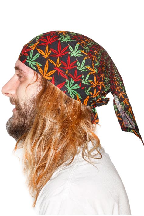Doo Rag 3d Rasta Leaf Spiral