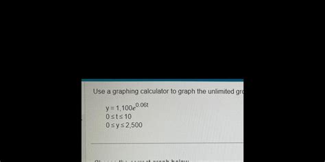 [answered] Use A Graphing Calculator To Graph The Unlimited Gro Y 1 Kunduz