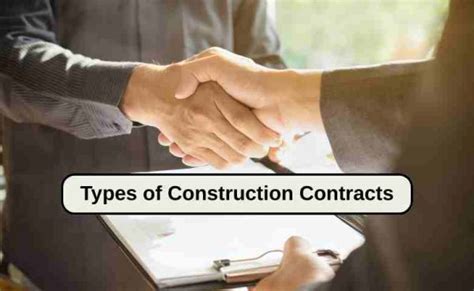Types Of Construction Contracts A Comprehensive Guide For 2025
