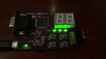 The Go Board Simulating LEDs Blinking