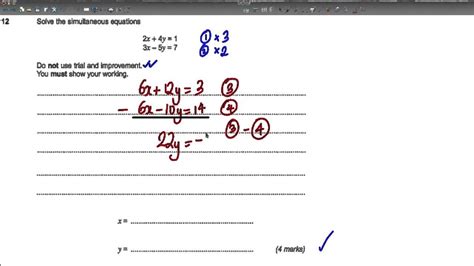 Aqa Gcse Linear Higher June 2012 Non Calc Youtube