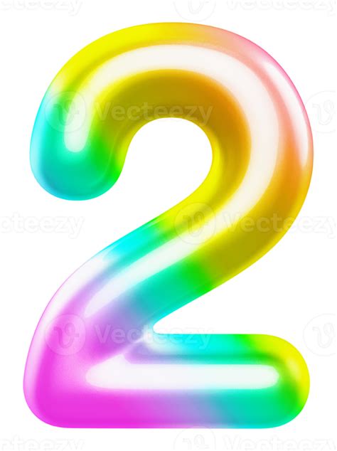 Number 2 3d Gradient 11297094 Png