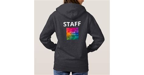 Womens Hoodies Staff Crew Member Company Logo Here Zazzle