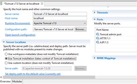 Tomcat7 Tomcat Started In Eclipse But Unable To Connect To