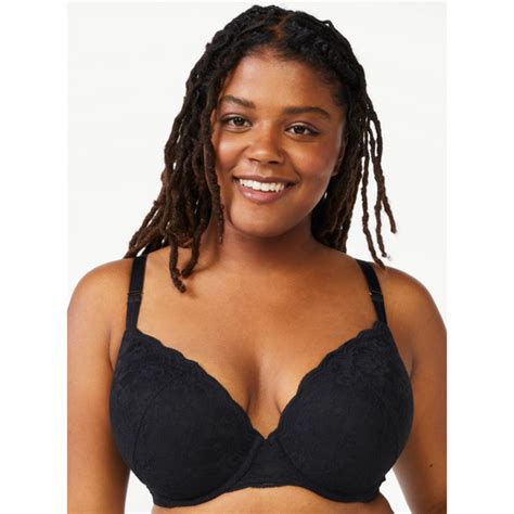 Joyspun Intimates And Sleepwear Joyspun Black Floral Lace Full