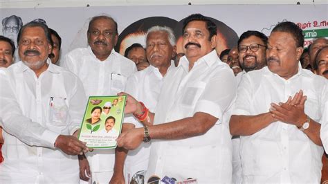 Aiadmk Manifesto Multiple Avenues To Boost State Revenue Dual