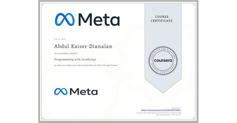 Kaiser Dianalan On Linkedin Completion Certificate For Programming