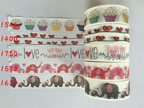 2291 패턴 Jiataihe 와시 테이프 접착 장식 테이프 접착 종이 테이프 15mmx10m Diy 크리스마스 테이프 장식 무료 배송pattern Washi