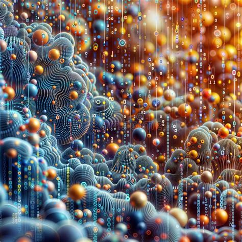 Digital Mind Abstract Brain In Binary Dimensions Generative Ai Stock