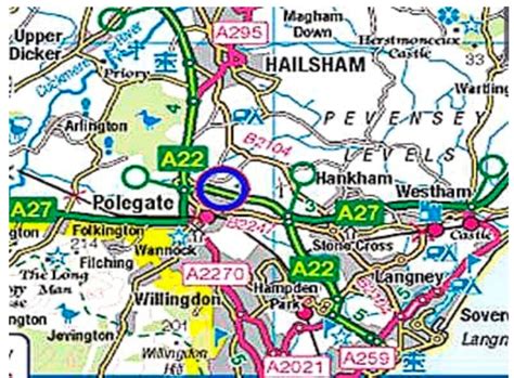 Polegate Bypass Location Source [24] A27 Polegate Bypass