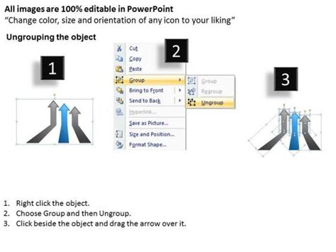 Massively Parallel Processing Database 3 Stages Continuous Arrow Diagram PowerPoint Slides