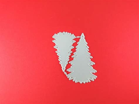 Pine Trees Metal Cutting Dies Christmas Tree Crafting Dies Holiday