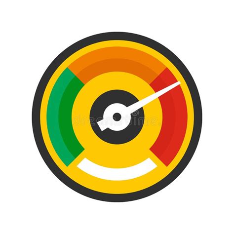 Colorful Dashboard Icon Flat Style Stock Vector Illustration Of
