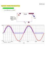 ECE 65 Lab 3 Pdf ECE 65 Lab 3 Experiment 1 Rectifier Peak Detector Circuit 1 Circuit