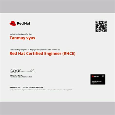 tanmay vyas on linkedin redhat linux rhce ansible ex294 ex294 linuxsystemadministrator rhce
