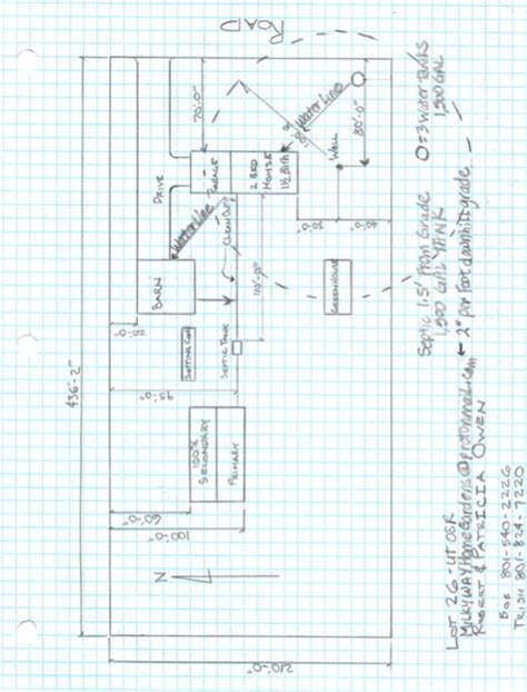 Septic Plot Plan Drawing