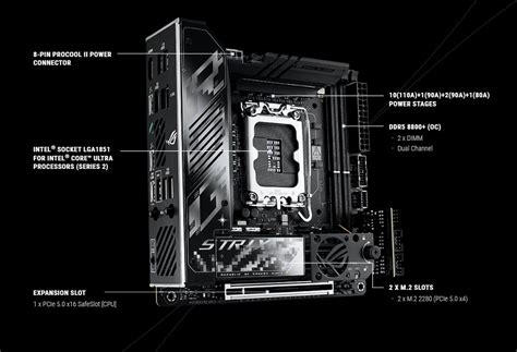 Mainboard Asus Rog Strix Z890 I Gaming Wifi Intel Z890 Socket 1851 Mini Atx 2 Khe Ram Ddr5