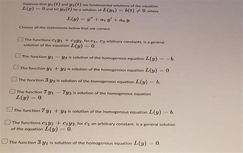 Solved Suppose That Y T And Y T Are Fundamental Chegg Com