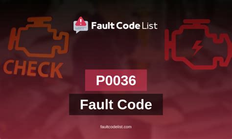 P0036 Fault Code Fault Code