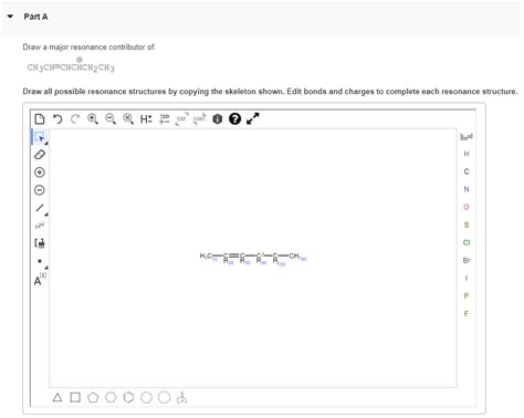 Solved Part A Draw A Major Resonance Contributor Of