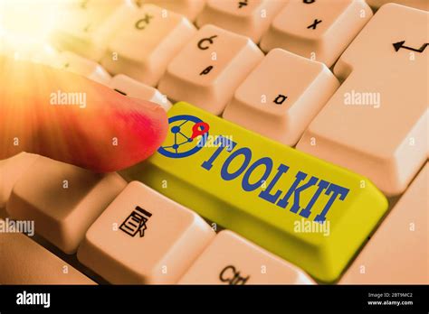 Handwriting Text Writing Toolkit Conceptual Photo Set Of Tools Kept In A Bag Or Box And Used