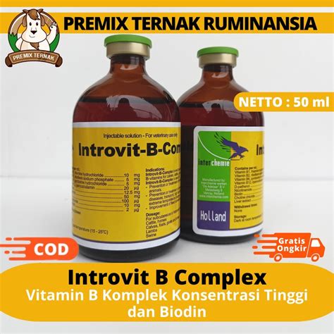 Jual Introvit B Complex 100ml Original Konsentrasi Tinggi Dan Biotin Shopee Indonesia