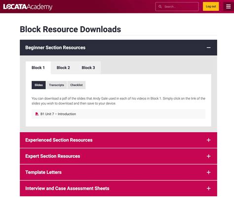 Resource Downloads Locata Academy
