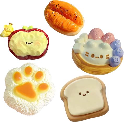 Httdslf 5 Stück Stress Relief Toy Mochi Squishy Toys Set Fufu Squishy
