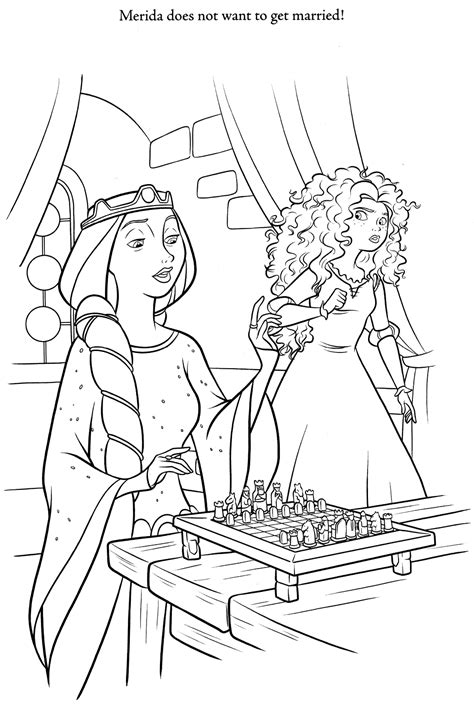 Merida From Brave Coloring Page