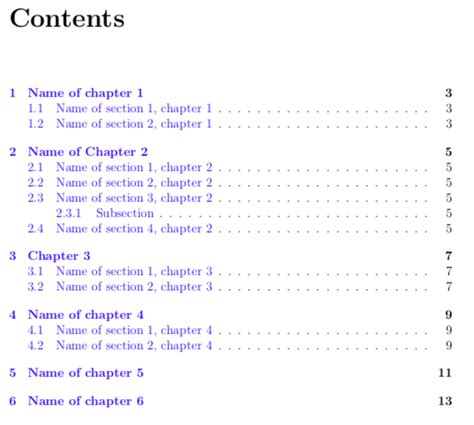 Table Of Contents Suppress Non Numbered Sections From Global Toc And Put Into Local Toc Tex