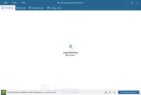 Auslogics Disk Defrag Festplatten Defragmentierung Dr Windows