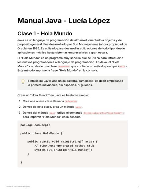 Manual Java Luca Lpez Pdf Java Lenguaje De Programación Tipo