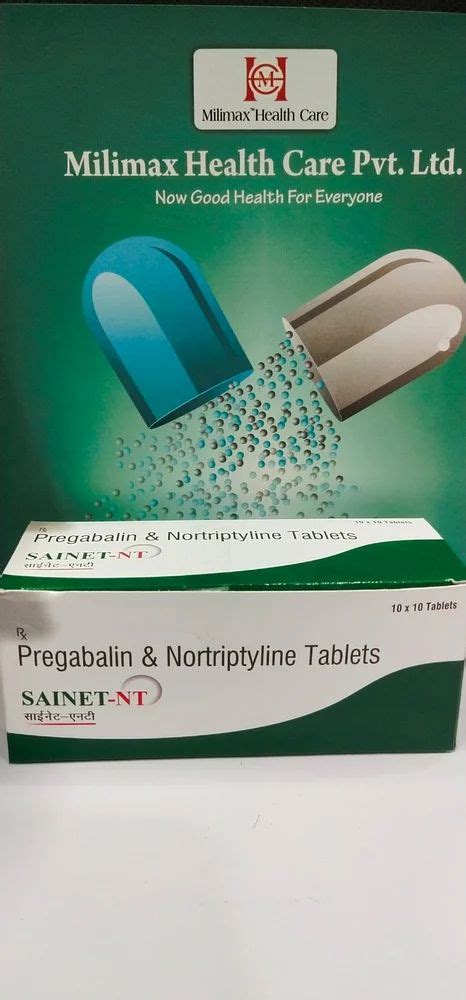 Pregabalin And Nortriptyline Tablets 75 Mg At ₹ 1990 Box In Jaipur Id 2850139484955