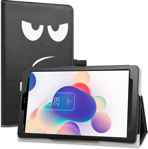 Liushan Compatible With Pu Leather Slim Folding Stand Cover For 8 Tcl Tab Dont