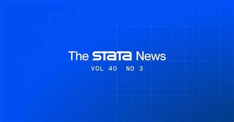 Stata News New Features Ml And More Statacorp Llc Posted On The