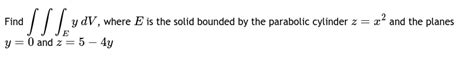 triple integrals how to get bounds r calculus