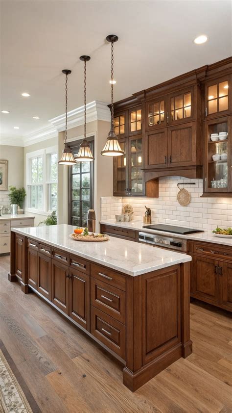 23 Eye Catching Red Oak Kitchen Cabinets For A Stylish Look