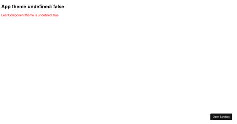 Styled Components Issue With Withtheme Codesandbox
