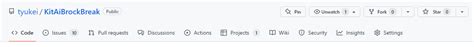 GitHub Tyukei KitAiBrockBreak