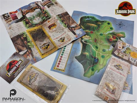 Jurassic Park Map Replica Jurassic Park Dino Trampled Paragon Fx Group