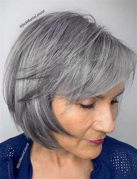 20 Gray Bob Haircuts So Beautiful Youll Be Obsessed