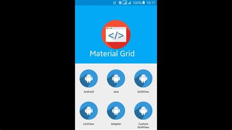 Display Images In Custom Grid View Using Material Design In Android